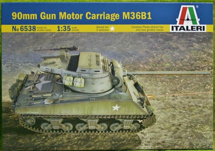 Сборная модель "Танк 90 mm GUN MOTOR CARRIAGE M36B1" (1:35), артикул 6538