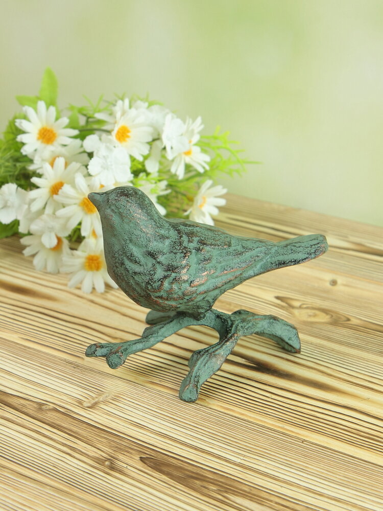 Фигура декоративная Iron Garden "Птичка на ветке", металл, фабричное производство