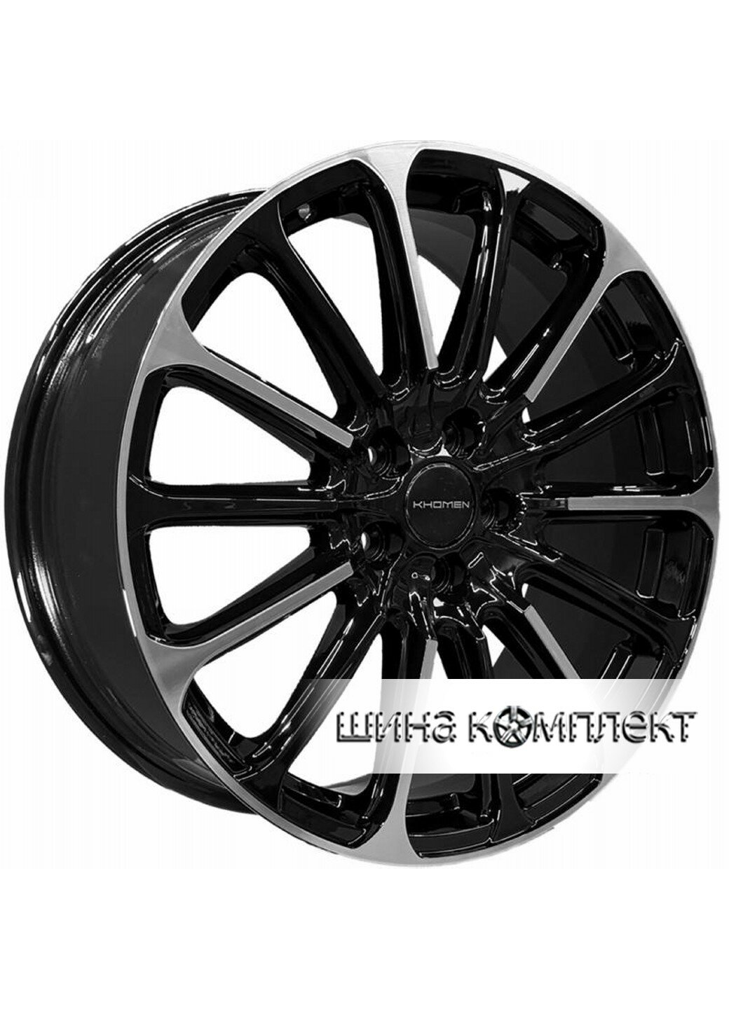 Колесный диск Khomen Wheels KHW1910 7,5x19 5x114,3 ET38 67,1 Black-FP литой для автомобиля