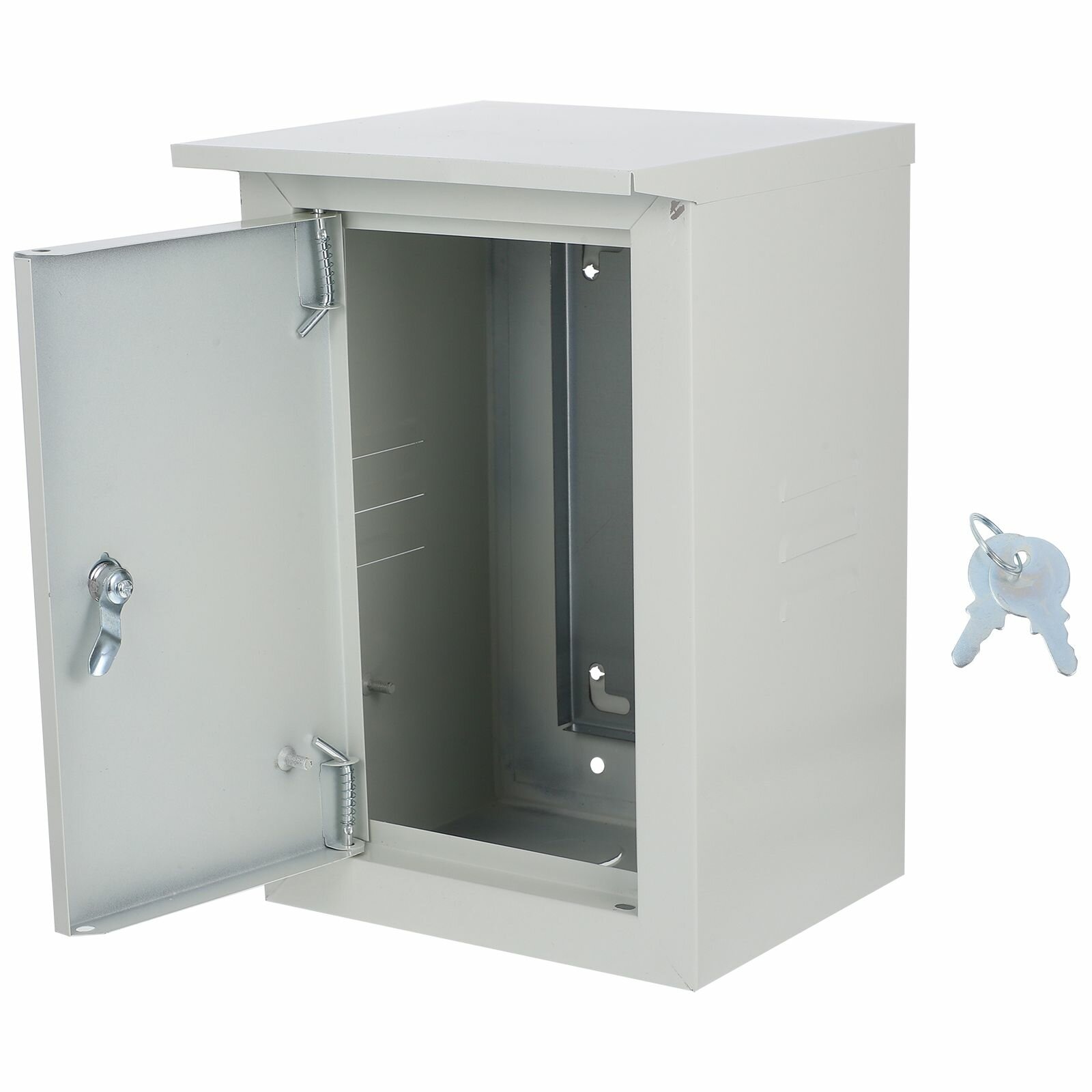 Алюминиевый навесной электрощиток для наружных работ, бежевого цвета, с большой вместимостью