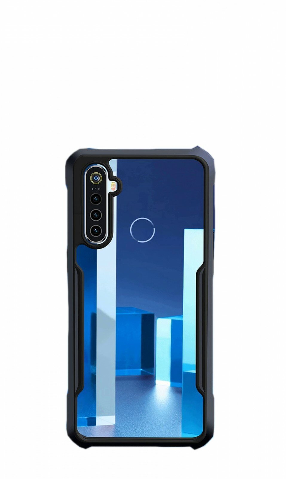 Чехол-бампер MyPads для Realme 5 / 5i / 5s противоударный усиленный черный