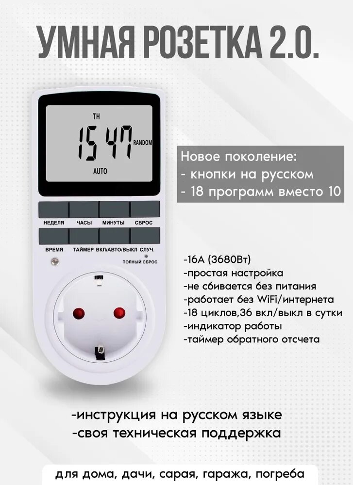 Розетка с таймером