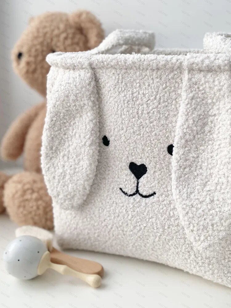 Корзина для игрушек 28х28х28 см, хлопок, белая