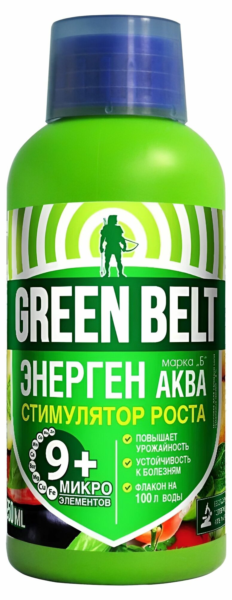 Удобрение Green Belt Энерген Аква Хелаты органоминеральный стимулятор роста, жидкость 250 мл