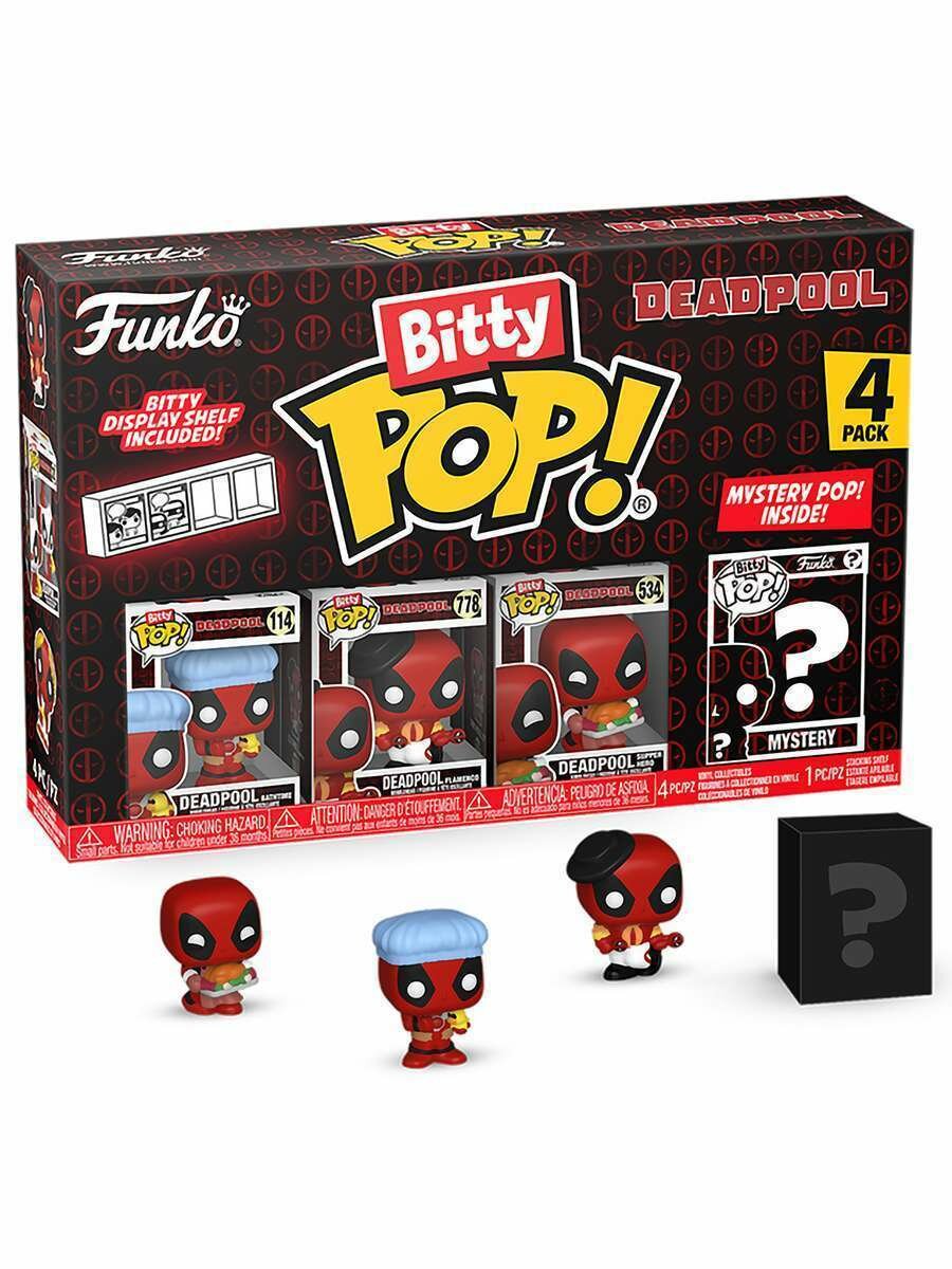 Фигурка Funko Bitty POP! Deadpool Bathtime+Flamenco+Supper Hero+Mystery 4PK 84960
