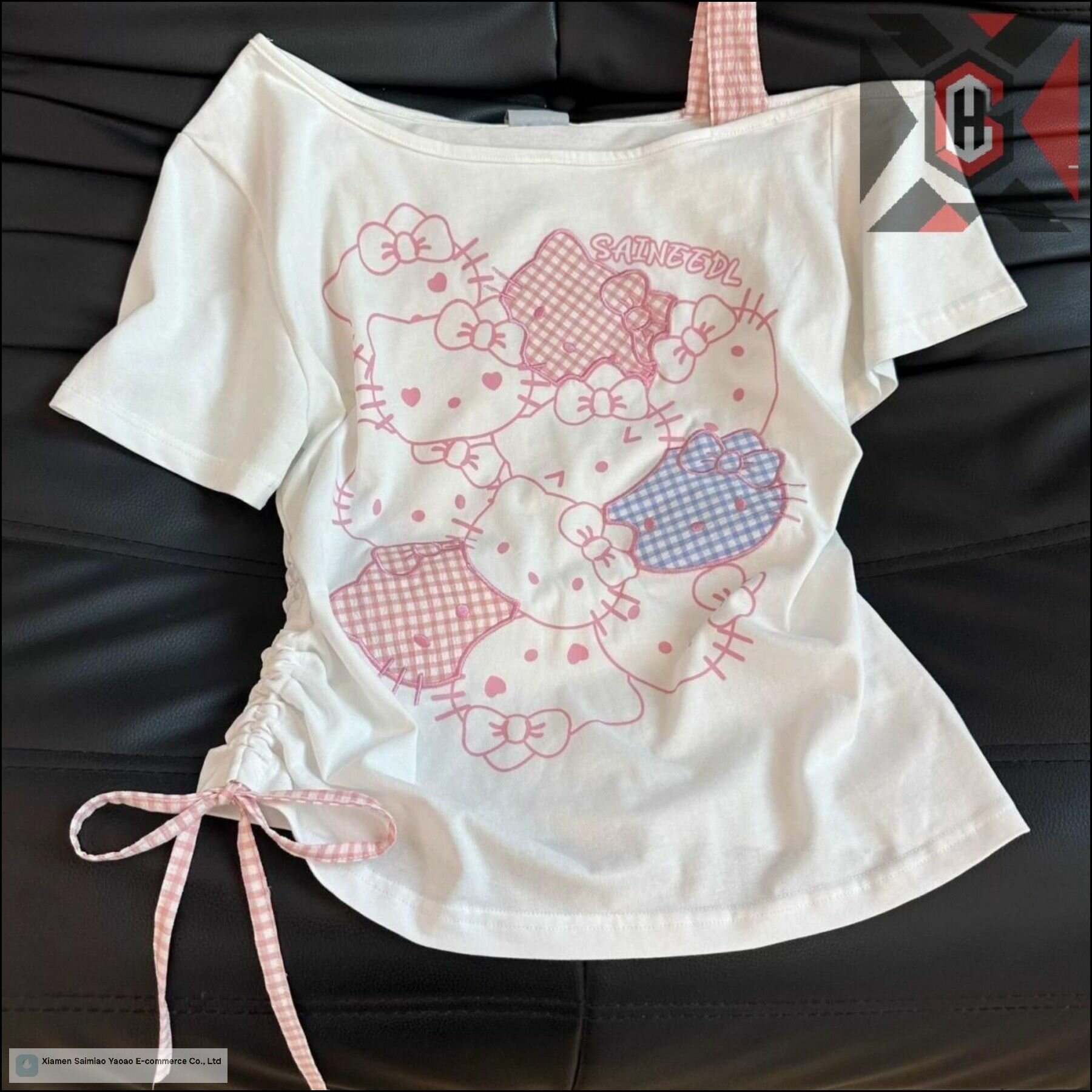 Женская футболка/Летняя новинка Hello Kitty с милым принтом