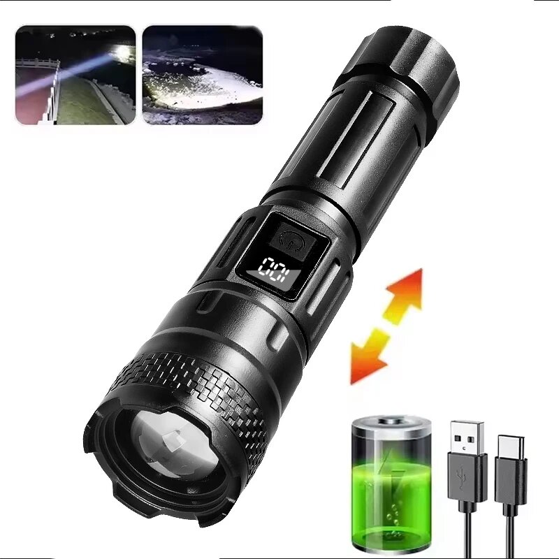 Xiviio Фонарик XHP50, ABS LAMP, алюминиевый