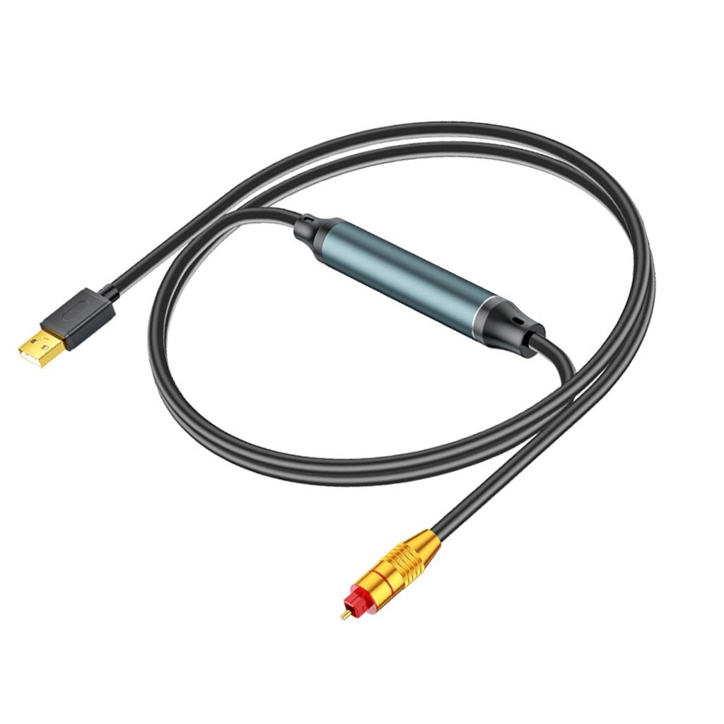 USB-Оптический Аудиоадаптер USB A -Оптоволоконный Аудиоадаптер USB-Цифровые Преобразователи для Подключения телевизора, Компьютера, Ноутбука