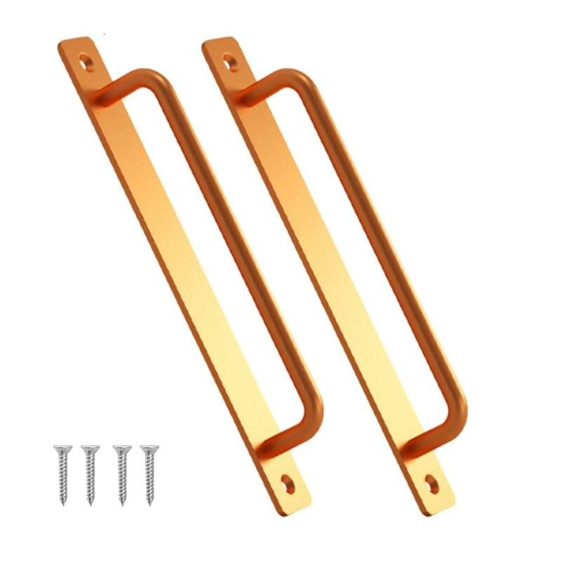 Дверная ручка без перфорации (без клея для хранения)-золото 240мм