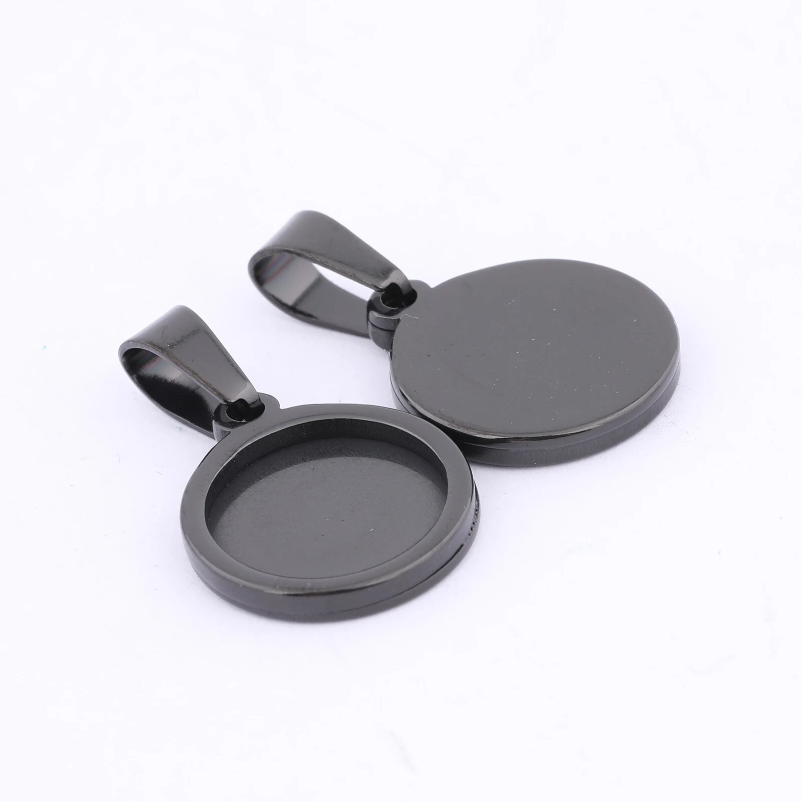 10 шт. золотистые черные круглые кабошоны 12 мм Reidgaller Серый, black