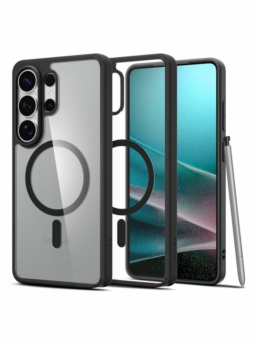 Чехол на Samsung Galaxy S26 Ultra, Spigen Ultra Hybrid Magsafe (ACS10680), противоударный, бортики для защиты камеры и дисплея / Чехол на Самсунг Галакси С26 Ультра