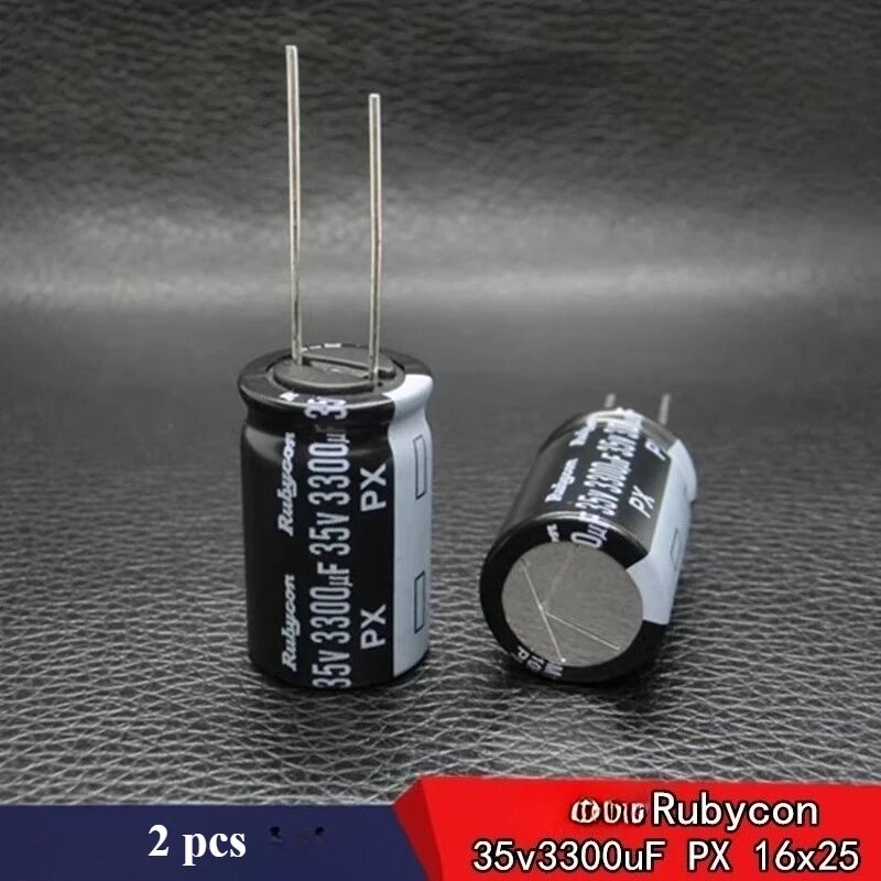 Rubycon PX 35В 3300 мкФ алюминиевые конденсаторы (2 шт)
