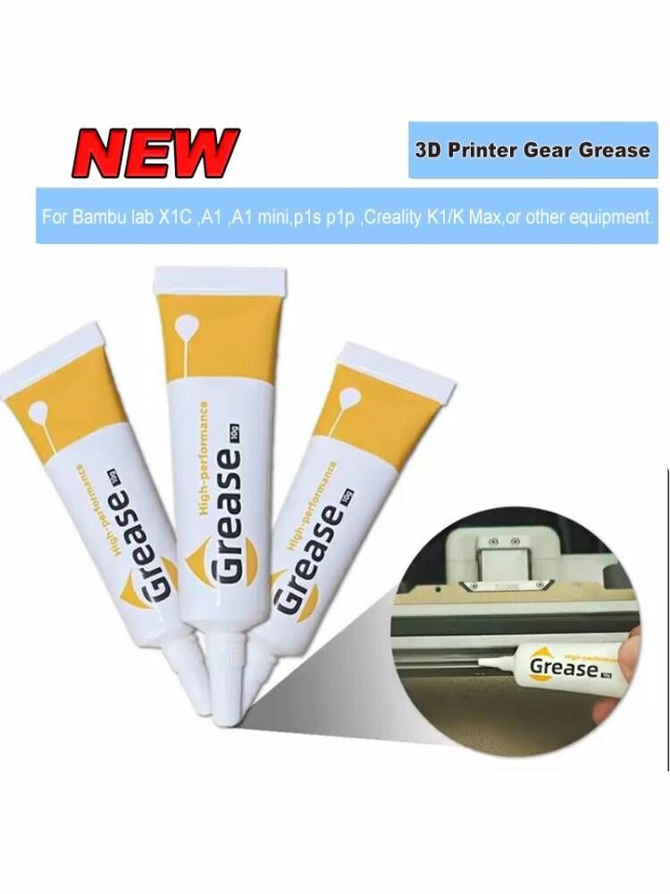 Смазка для зубчатой передачи 3D-принтера Bambu lab X1c P1S P1P Инструмент для ремонта 3D-принтеров