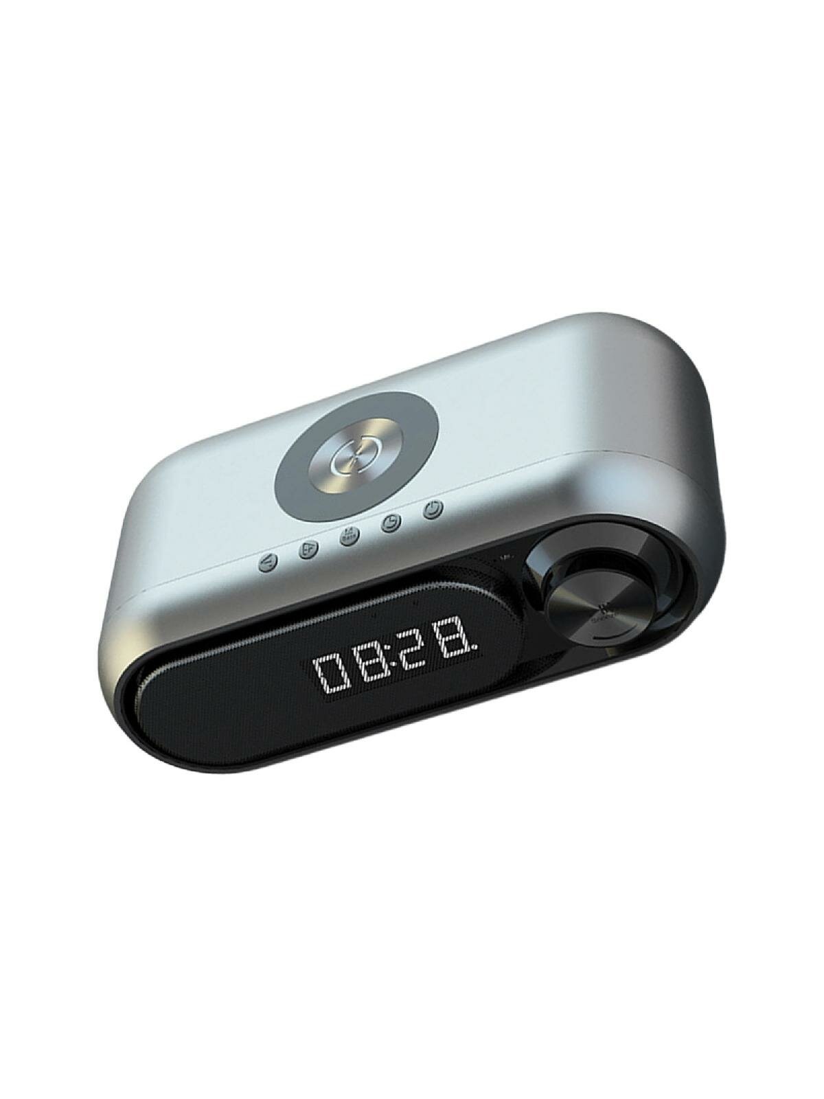 Портативный Bluetooth-совместимый громкоговоритель со светодиодным дисплеем времени, 15 Вт Беспроводной