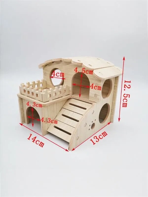Домик деревянный , для мышей, крыс, хомяков, грызунов