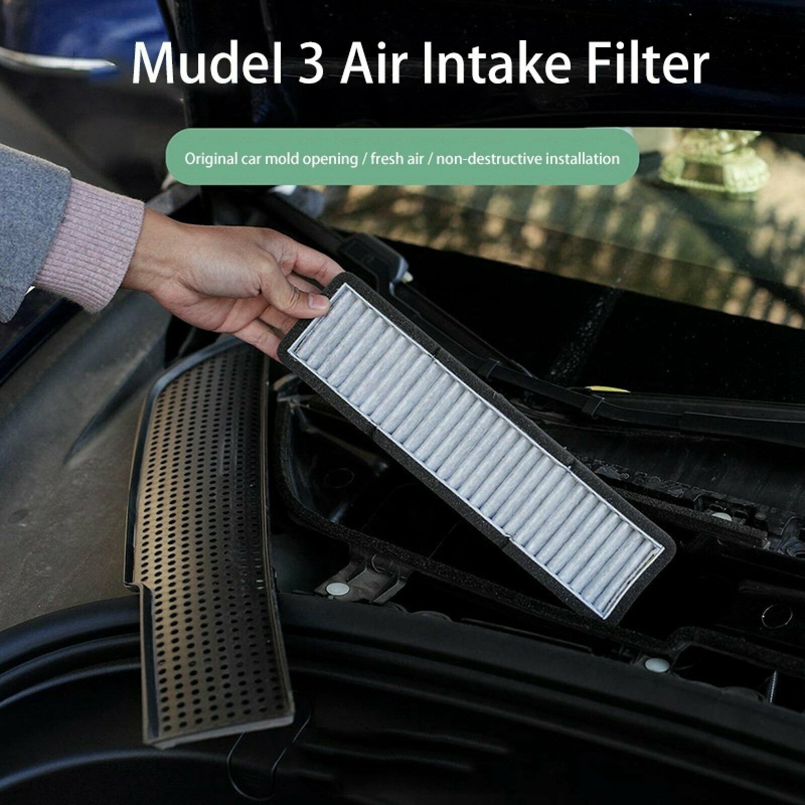 Входной фильтр кондиционера MyPads для Tesla Model 3 с высокой эффективностью фильтрации