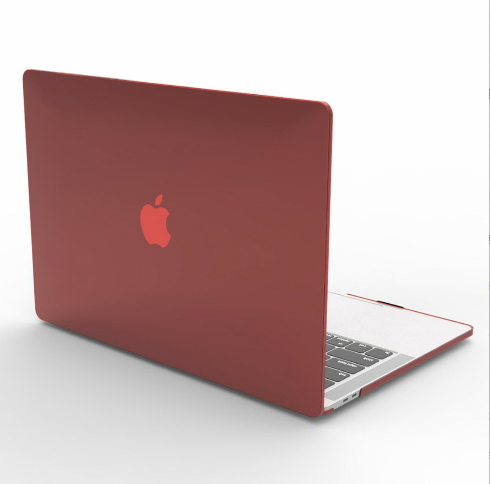 Чехол-накладка MyPads Opako для Apple Macbook Pro 15.4 A1707 / A1990 красный глянцевый из пластика премиум класса