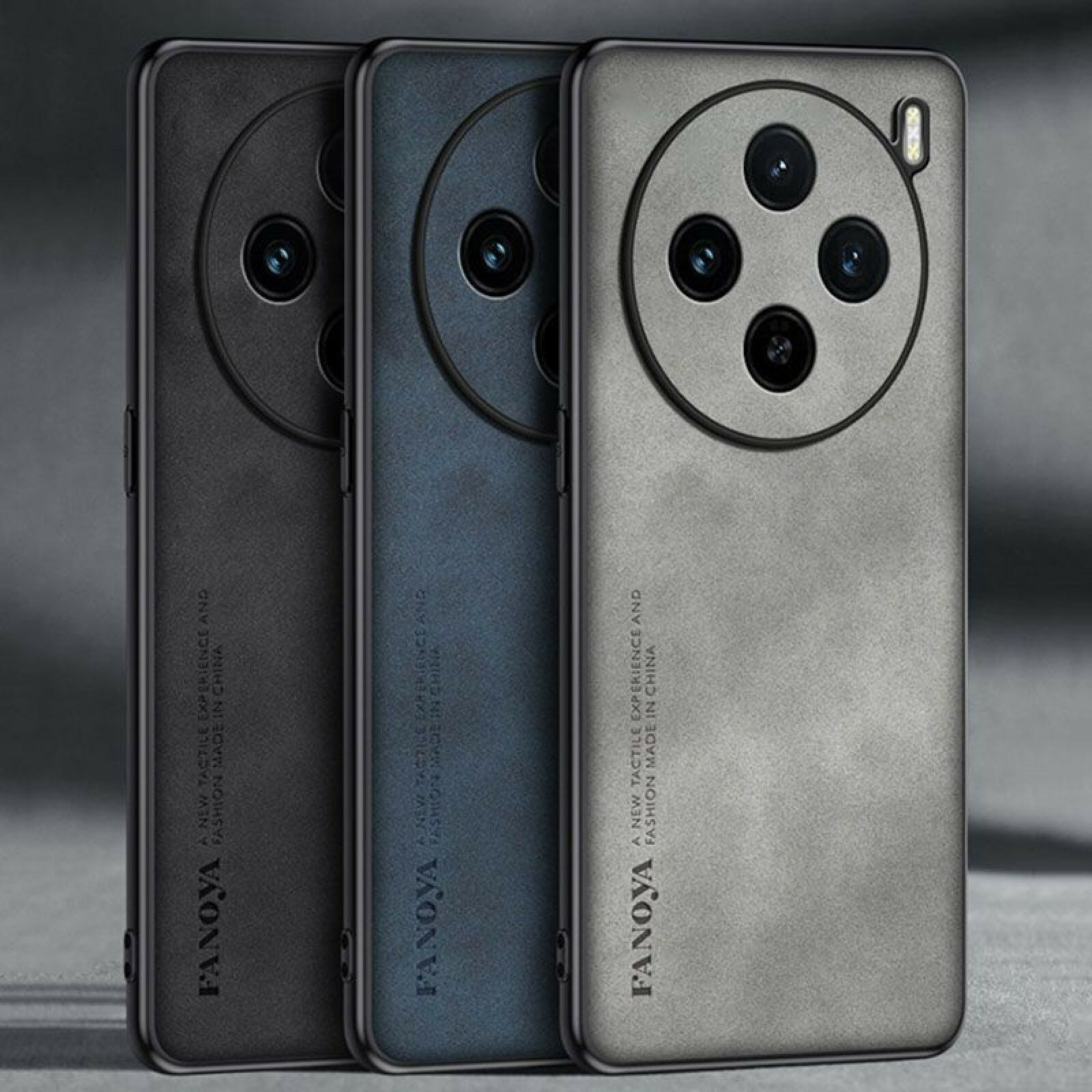 Чехол MyPads для Vivo X200 Pro, черный, текстура под кожу, жесткая оболочка
