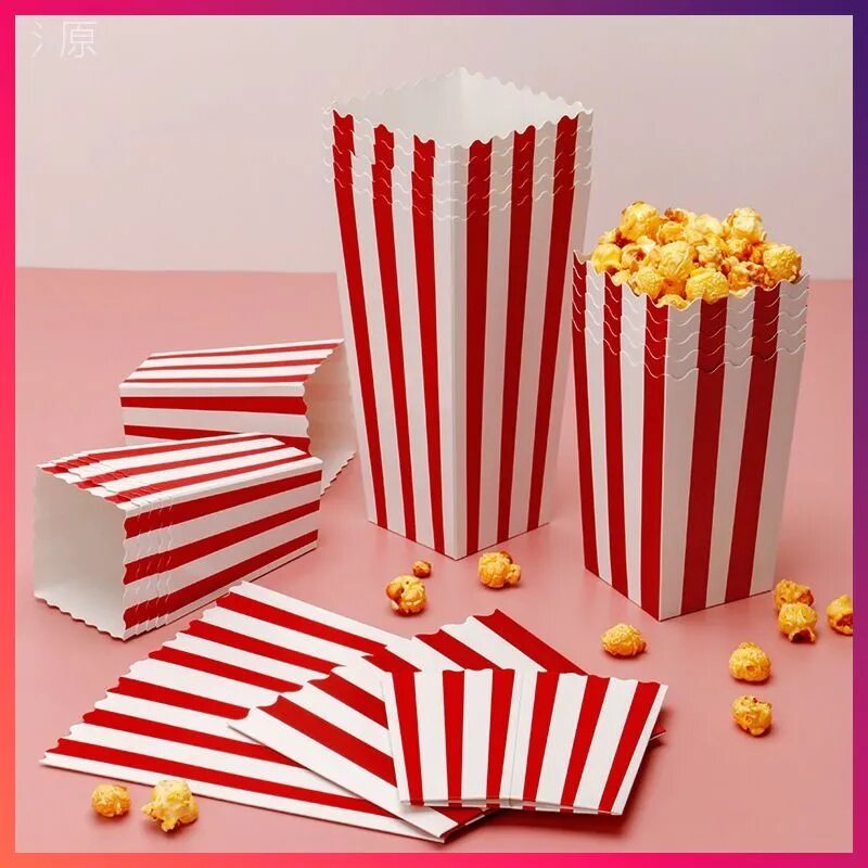 Стакан бокс для попкорна и снеков 12 шт