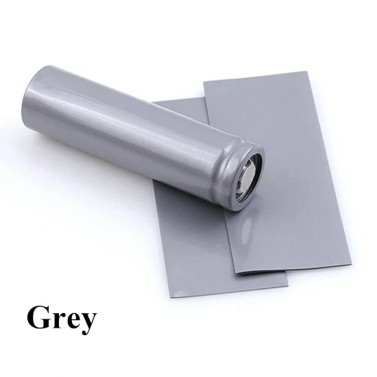 Термоусадочная трубка ПВХ для аккумуляторов 18650/21700/26650 Серый, Grey, 250 pieces, 21700 Film