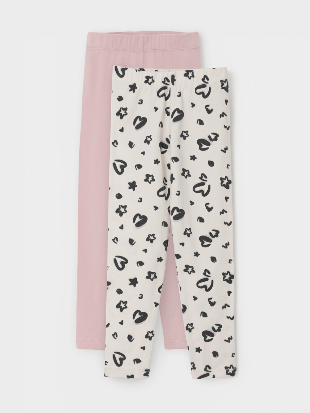 Легинсы набор трикотажных лосин для девочки, 2 шт