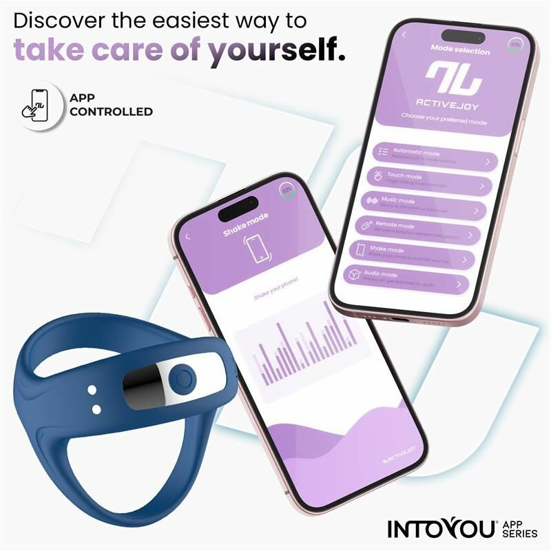 InToYou эрекционное кольцо интерактивное с вибрацией