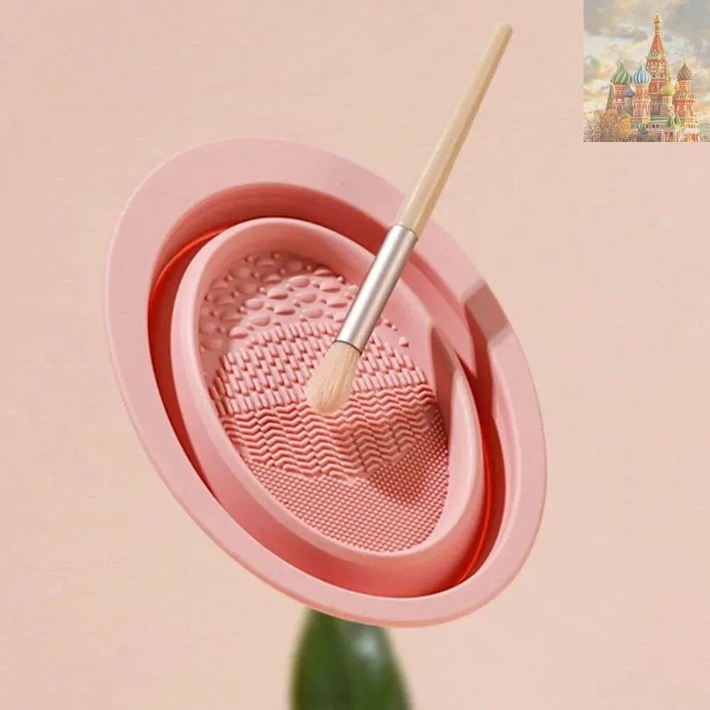 Складной коврик для мытья очистки кистей и спонжей для макияжа