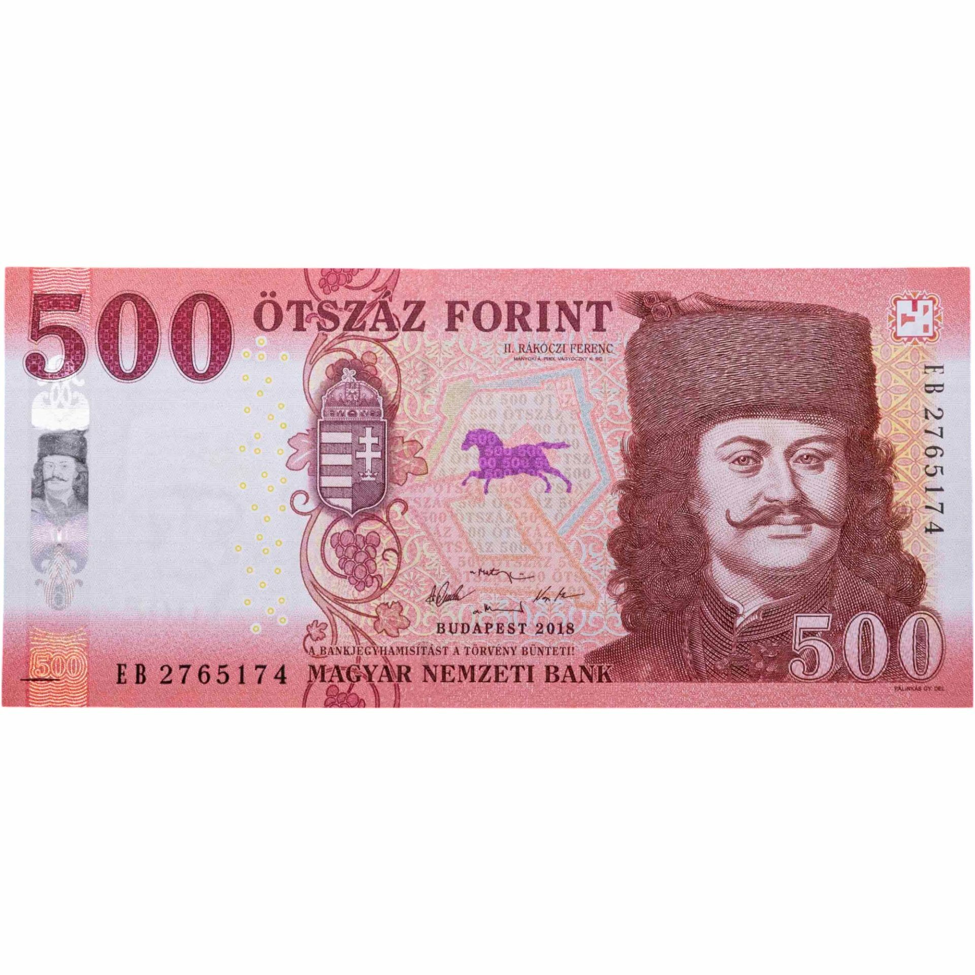 Венгрия 500 форинтов 2018