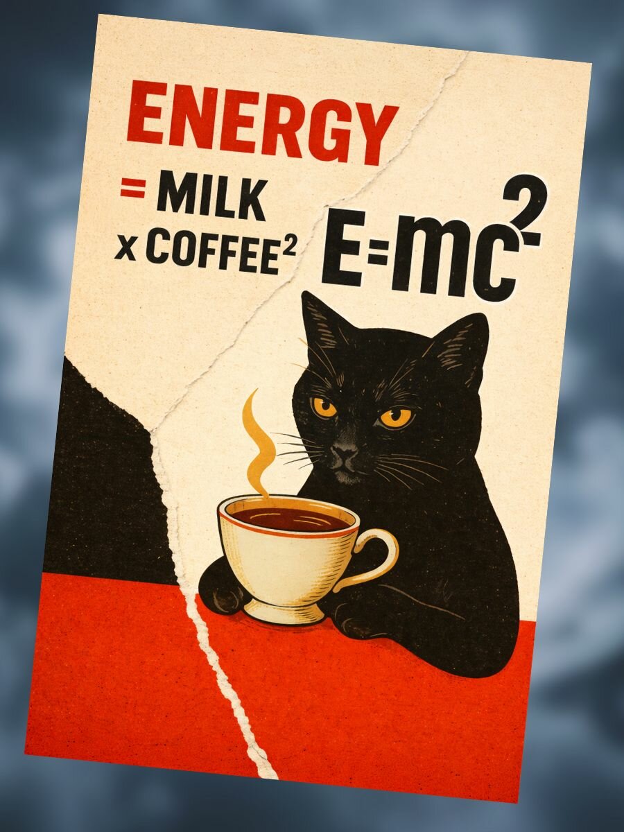 Постер "Кофейная Формула", 29.7х42см, А3, глянцевый