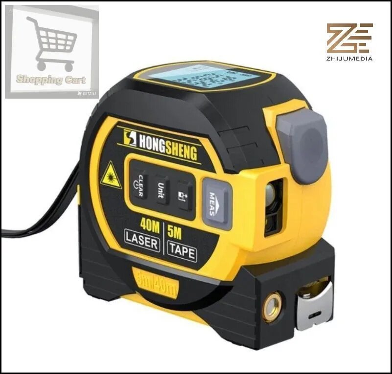 Измерительная рулетка Строительная 5м x 10мм HONGSHENG Лазерная рулетка 40м 5м Tape