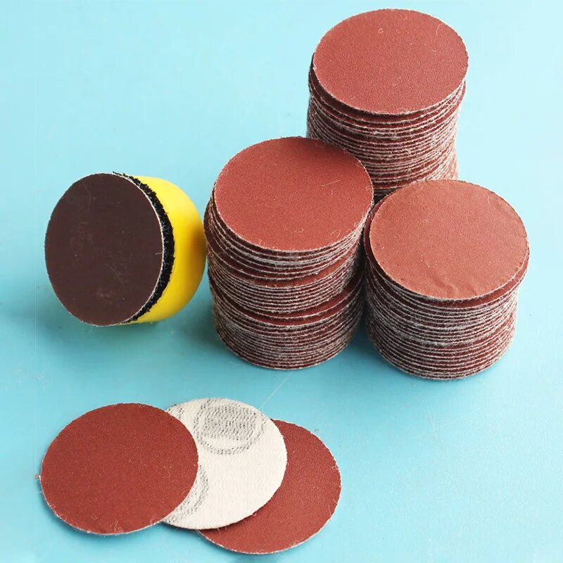 Набор шлифовальной бумаги 50/75 мм 2/3 дюйма 40-60-80-100-120-150-2000, сетка из металла, полированная, деревообрабатывающие абразивные инструменты, аксессуары Dremel