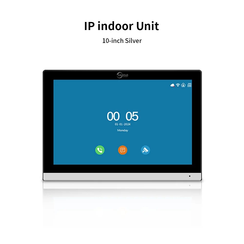 ANJIELO 5IN1TUYA Умный видеодомофон с распознаванием лиц Monitor Sliver