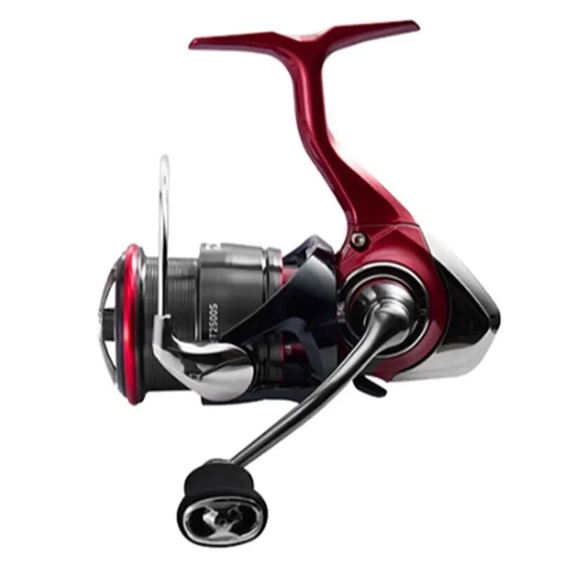 Daiwa 2025 FUEGO LT 3000-C Катушка для рыбалки, красный цвет, передний фрикцион, безынерционная — фото 1