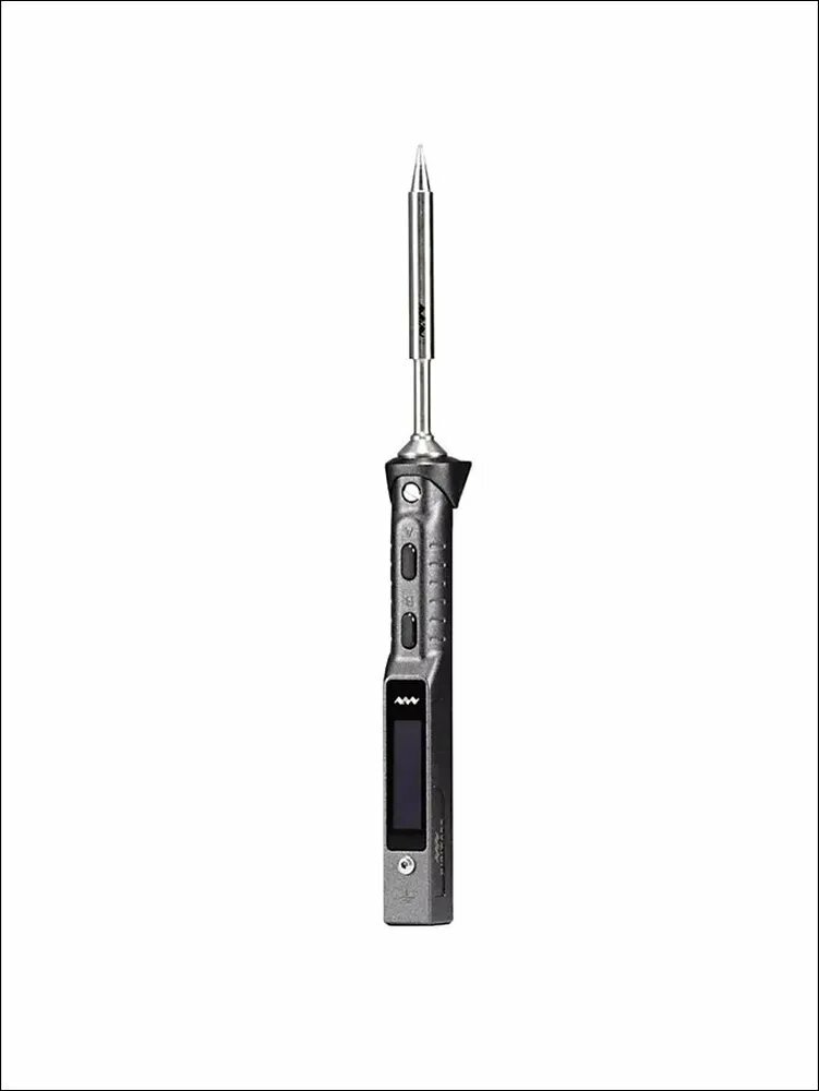 Паяльник MINIWAVE TS101 96 Вт Smart Soldering Iron, серый цвет, USB питание для пайки — фото 1