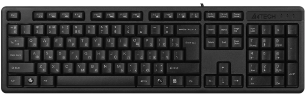 Проводная клавиатура A4Tech KR-3 Черный