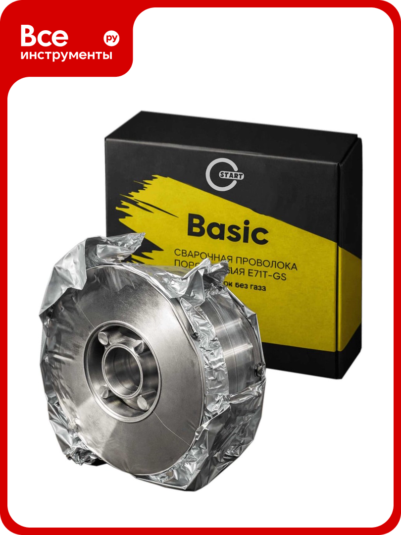 Проволока сварочная порошковая Basic E71T-GS 1.0 мм, 1 кг Start STB7110, сварки полуавтоматом