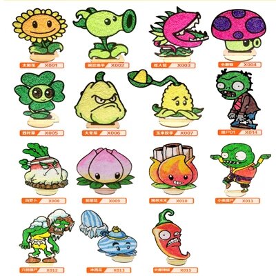 Набор из 15 частей для лепки с персонажами Plants vs. Zombies, подарок детям, увлекательный творческий проект