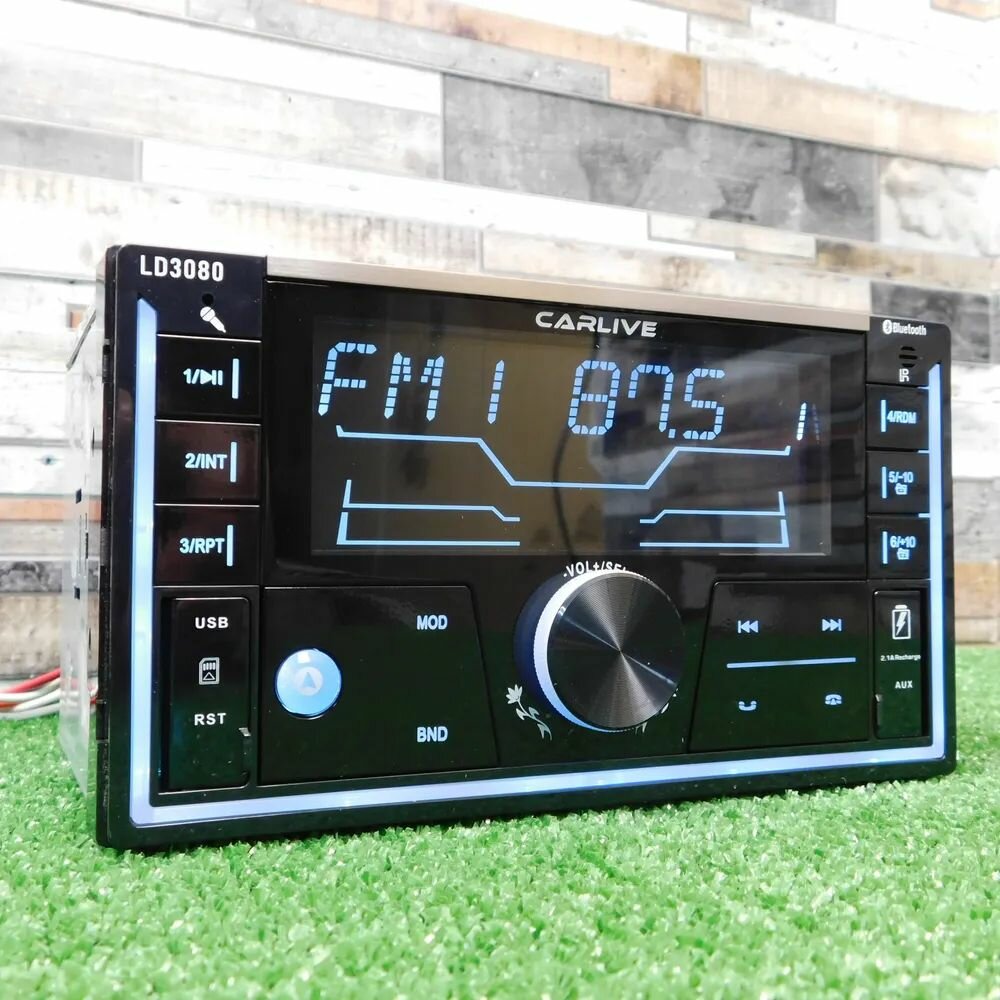 Автомагнитола CarLive LD3080 LED.1USB. BT. TF. FM. ISO.4RCA