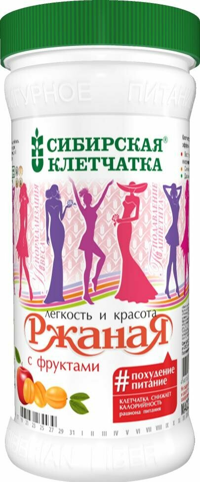 Фиточай Сибирская клетчатка клетчатка ржаная сибирская с фруктами банка 350 г 4439