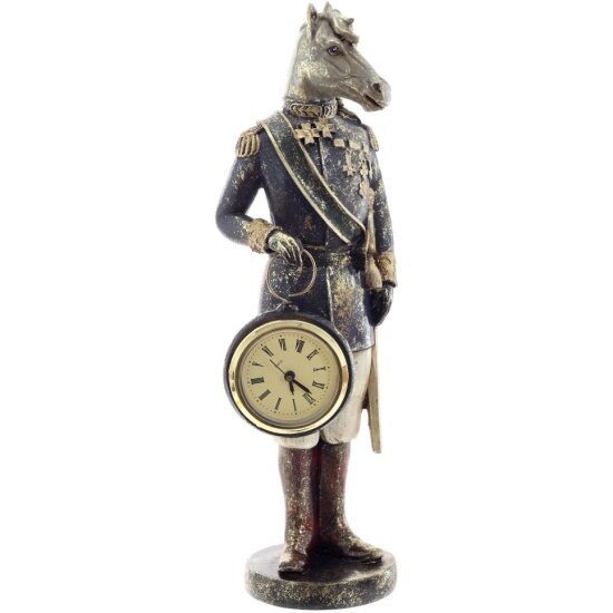 Фигурка декоративная Remeco Collection "Лошадь" с часами D5см, (LR44x1), L10,5 W8 H31,5 см (825429)