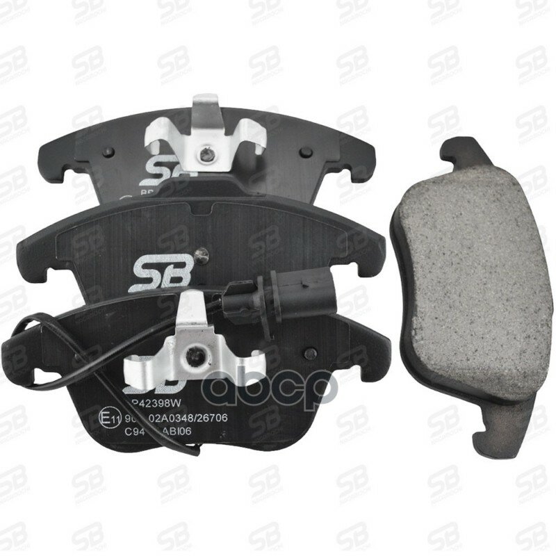 Колодки тормозные передние AUDI A4/A4 ALLROAD/A5 1.8-3.2 07- BP42398W SB Nagamochi арт. BP42398W
