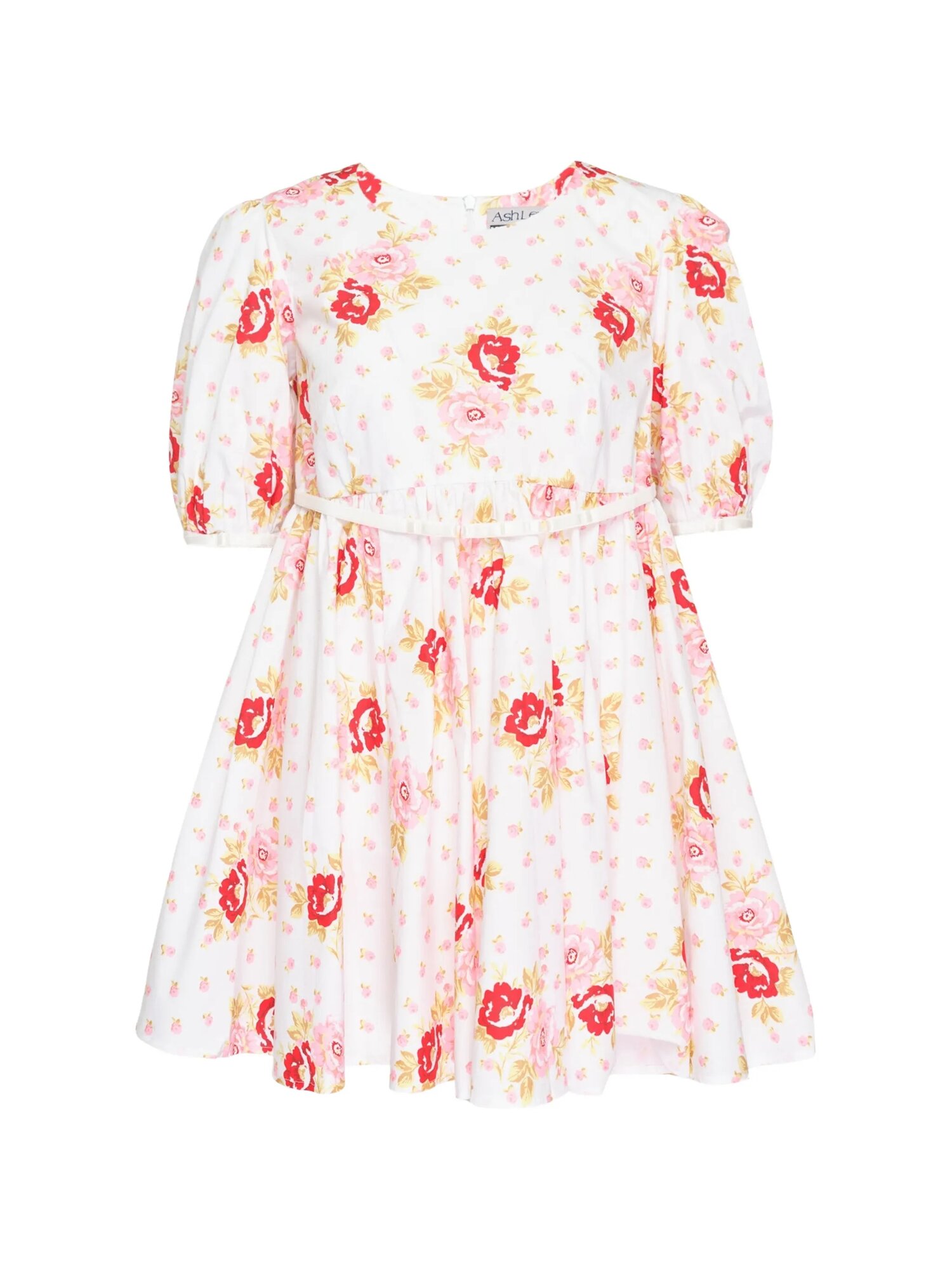 Платье Ashley Williams Floral-print puff-sleeve dress