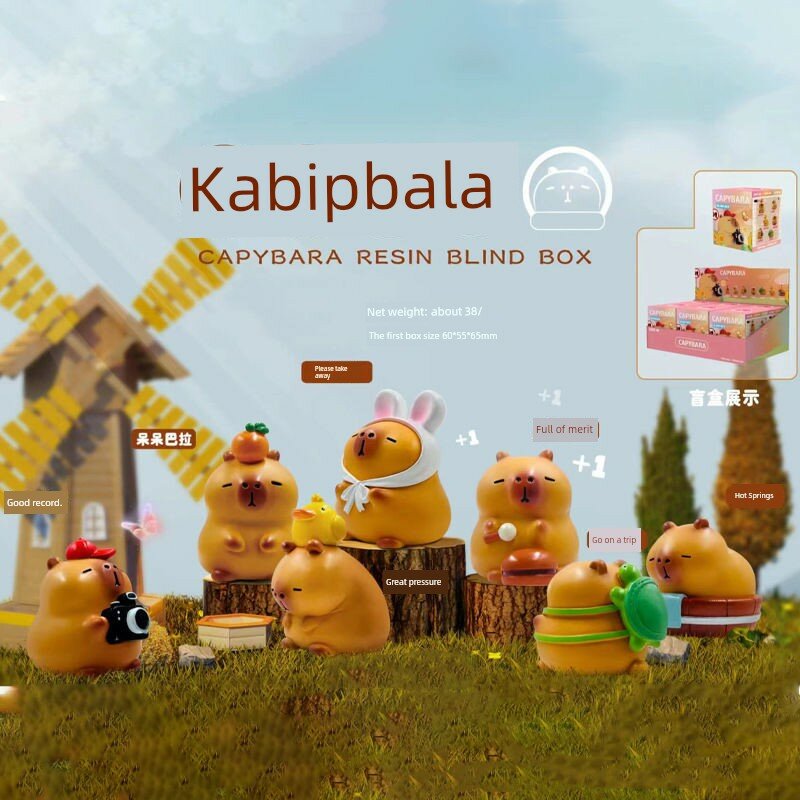 Оригинальная фигурка дельфина в закрытой упаковке, капибара, настольный дельфин, кукла-тыква для хот-пота, ручная
