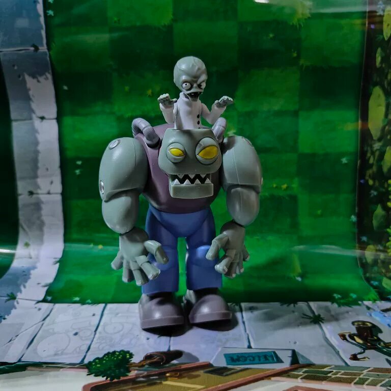 Plants vs. Zombies Toy Future Zombie Dr. Zombie King Giant Future Roadblock Iron Barrel Red Apple Mortar Boju Зомби