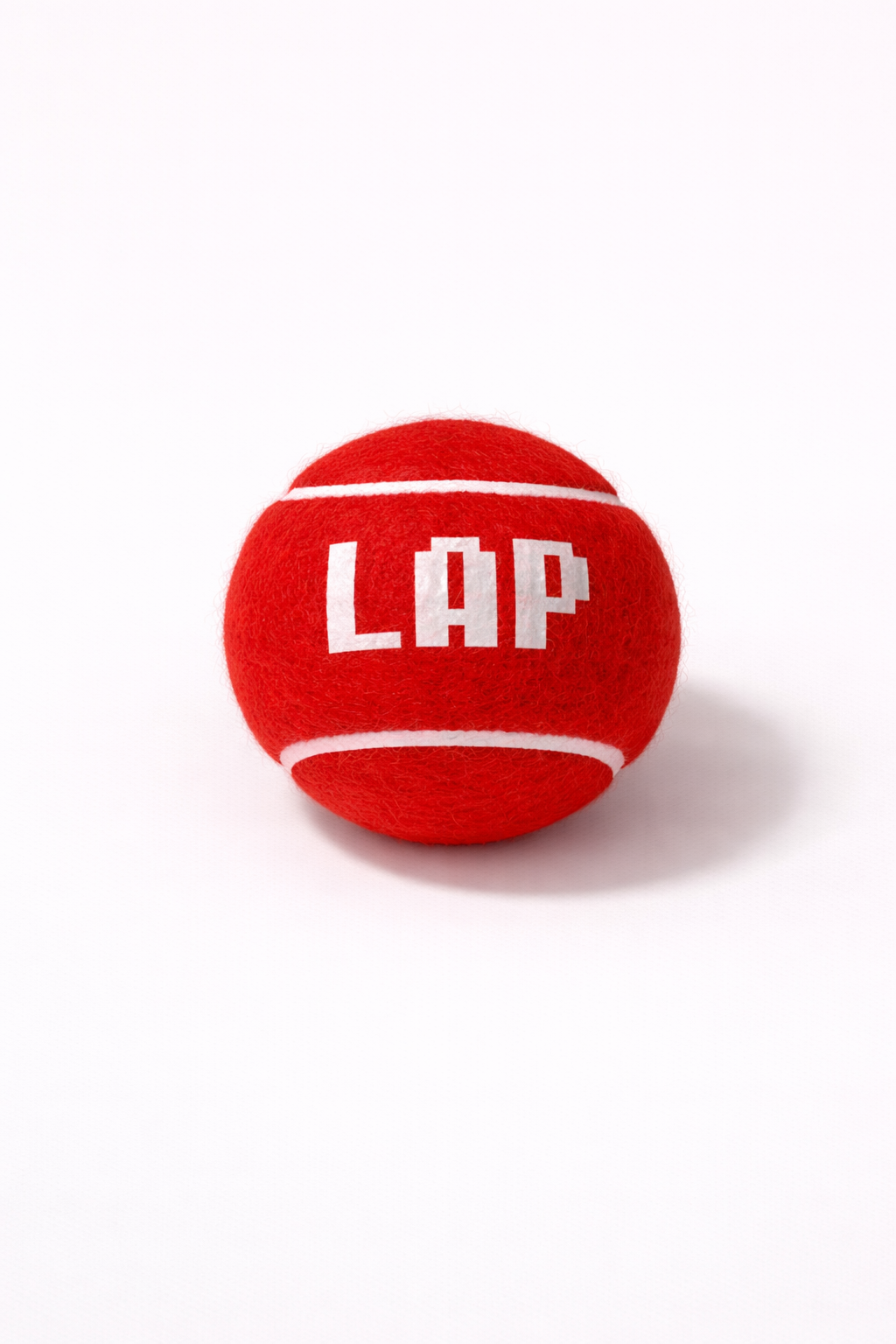 Мяч LAP, для игры в теннис и лапту, красный цвет, каучук, 6,5 см