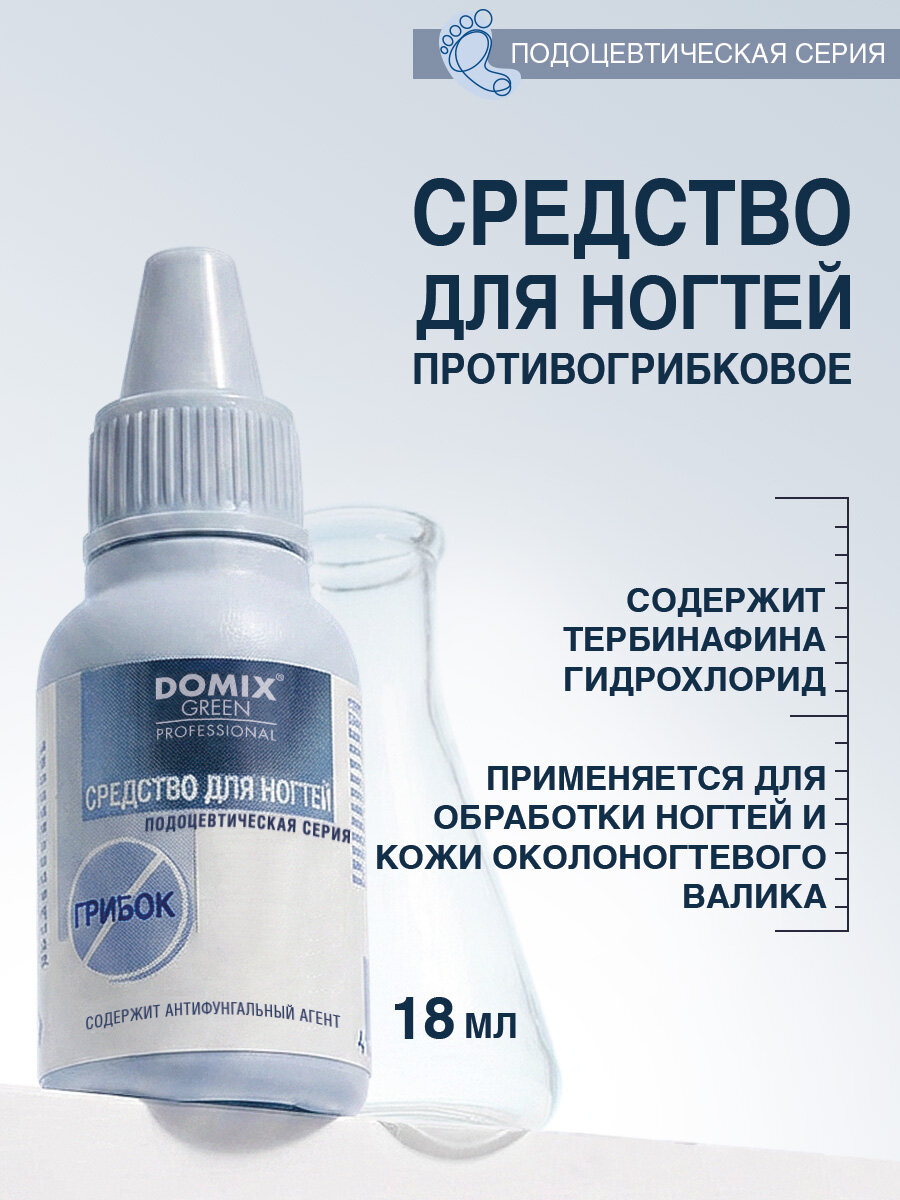 Средство Domix Green DGP, против грибка, антибактериальное, 18 мл