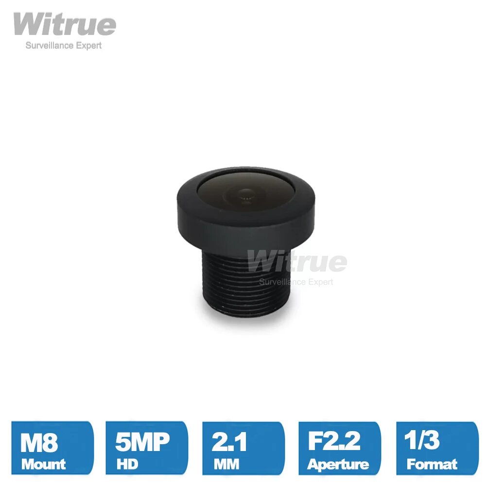 Объектив Witrue WI2120B-M8-10 2.1 мм 5МП для видеонаблюдения