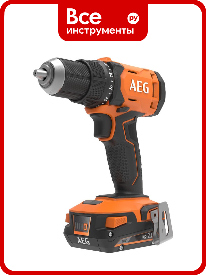 Аккумуляторная дрель-шуруповерт AEG 18В BS18G4-201C 4935499174