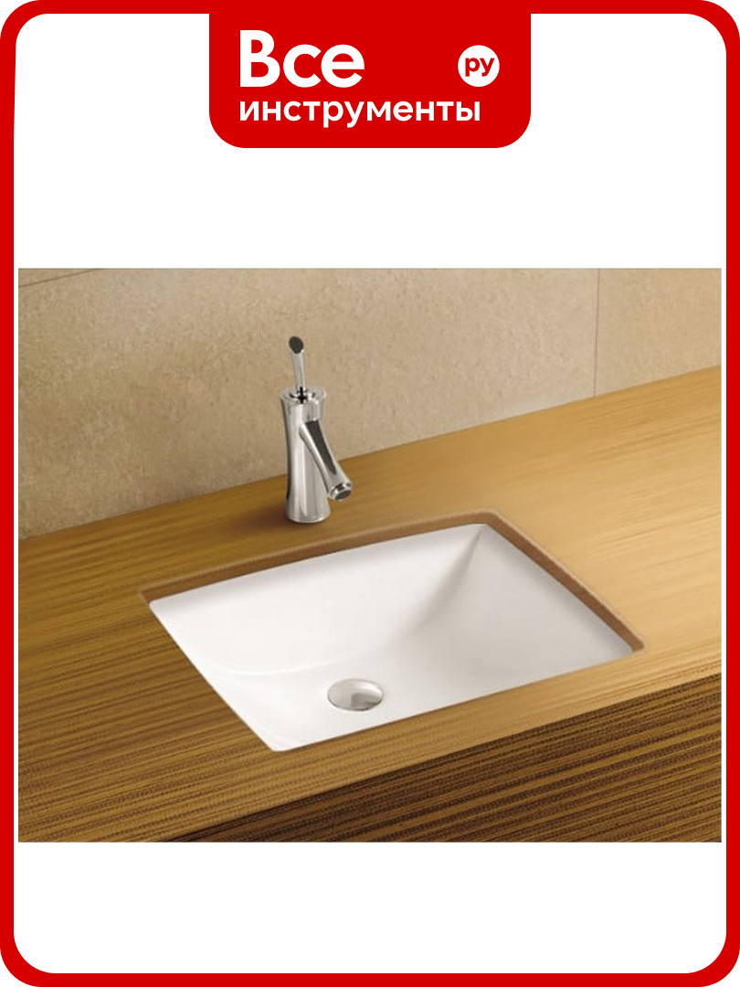 Врезная раковина WeltWasser WW DEILBACH 6007 460х330х180 10000003895