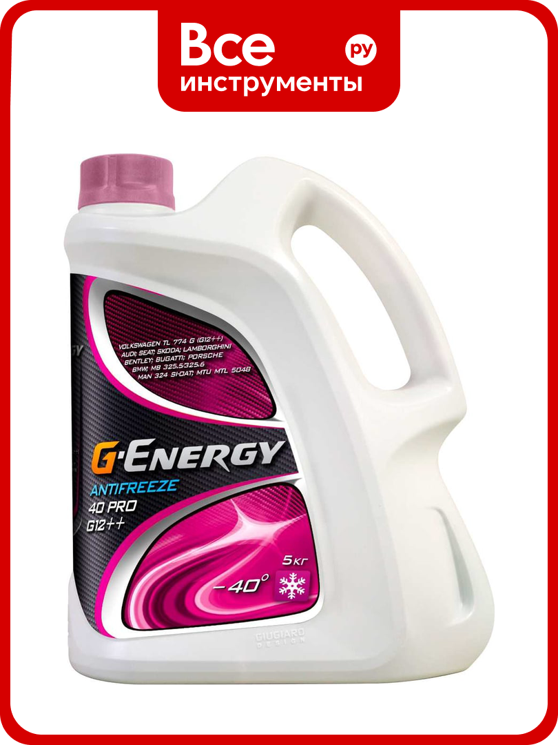 Антифриз GAZPROMNEFT ОЖ G-Energy 40 PRO G12++ 5kg 2422210318 2422210519